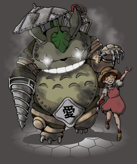 Bioshock/Totoro mash-up on Qwertee today : r/Bioshock