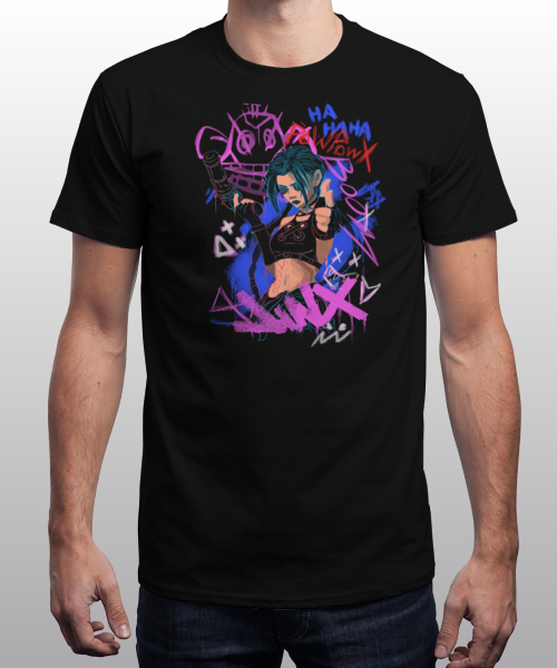 Jinx T Shirts Hot Topic Arcane Jinx Sitting T Shirt | Pueblo Mall